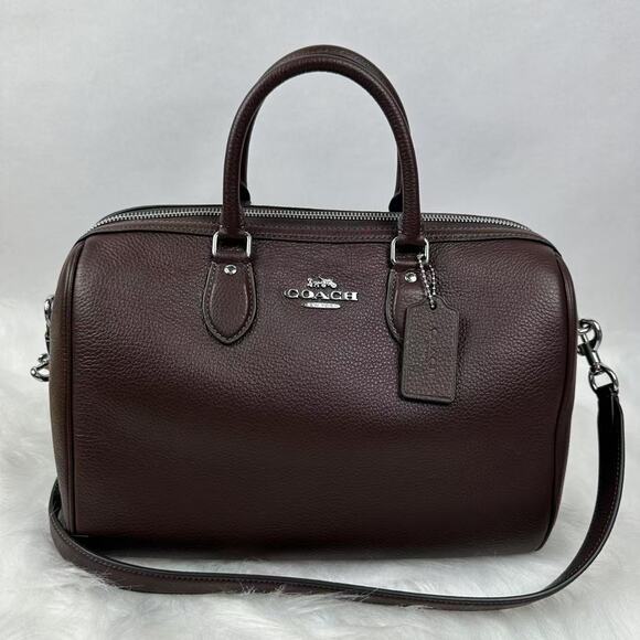 Coach | Bags | Coach Rowan Large Satchel Bag Crossbody In Leathermaple ...